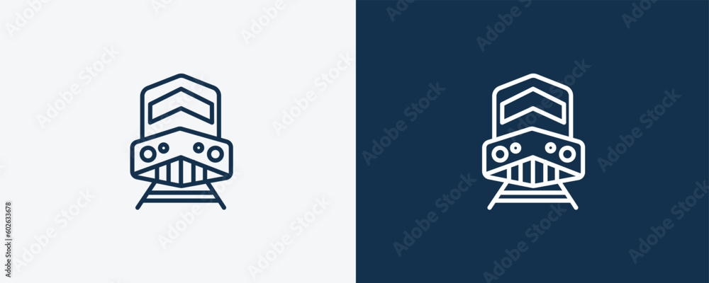 diesel train icon. Outline diesel train icon from transportation ...