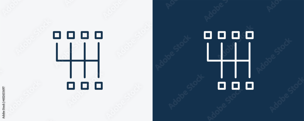 shift icon. Outline shift icon from transportation collection. Linear ...