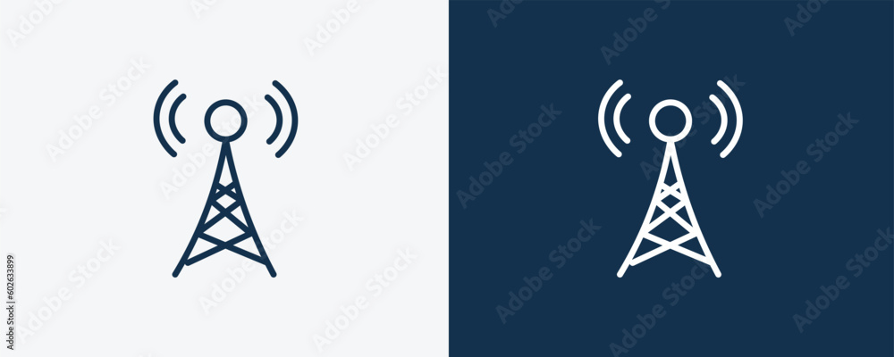 cell tower icon. Outline cell tower icon from technology collection ...