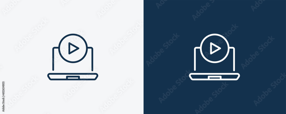 tutorial icon. Outline tutorial icon from distance learning collection ...