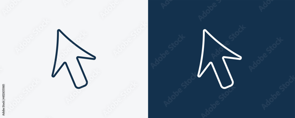 mouse cursor icon. Outline mouse cursor icon from user interface ...