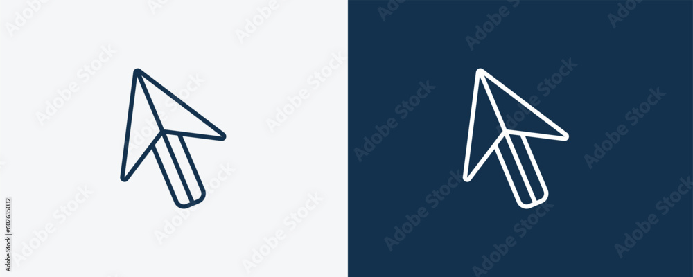 mouse arrow icon. Outline mouse arrow icon from user interface ...