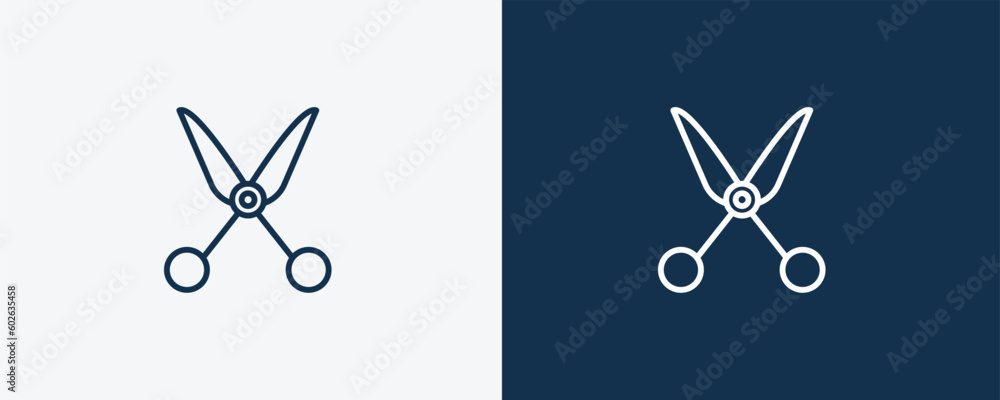 shear icon. Outline shear icon from tools and utensils collection ...