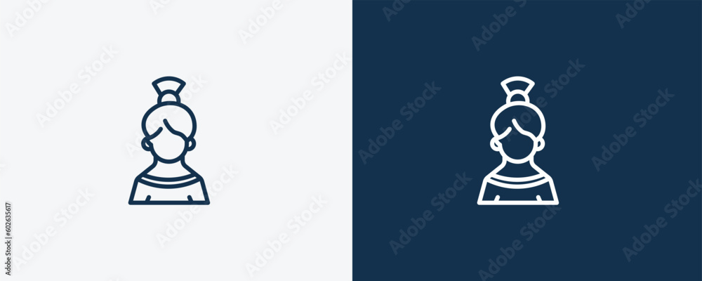 spanish woman icon. Outline spanish woman icon from people and relation ...