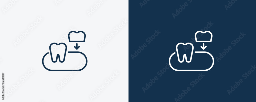 partial denture icon. Outline partial denture icon from dental health ...