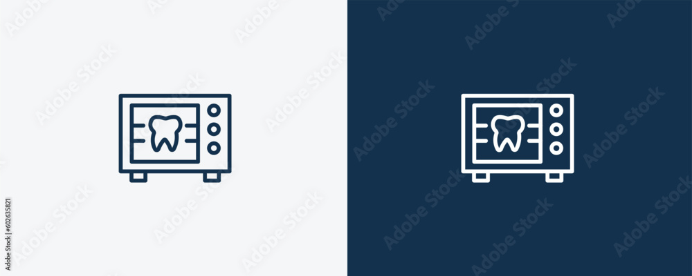 radiograph icon. Outline radiograph icon from dental health collection ...