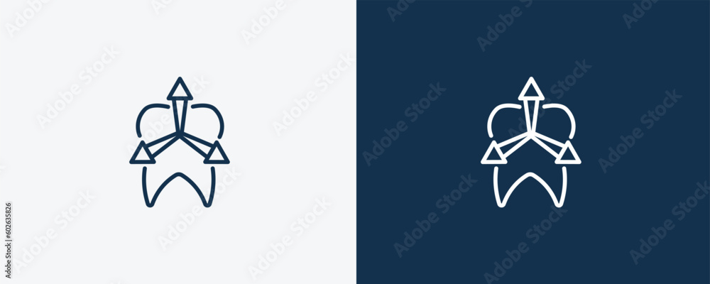 intraoral icon. Outline intraoral icon from dental health collection ...