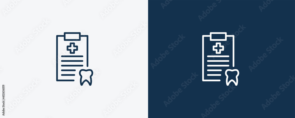 medical list icon. Outline medical list icon from dental health ...