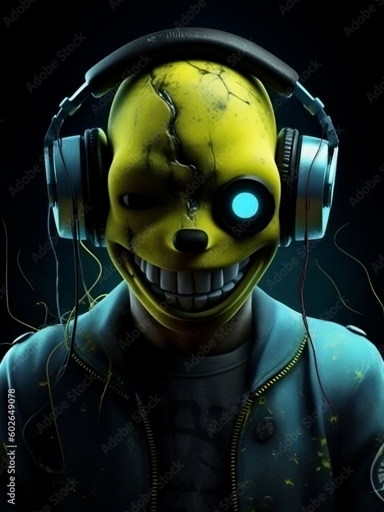 "Immerse yourself in the vibrant world of acid house graffiti with this ...