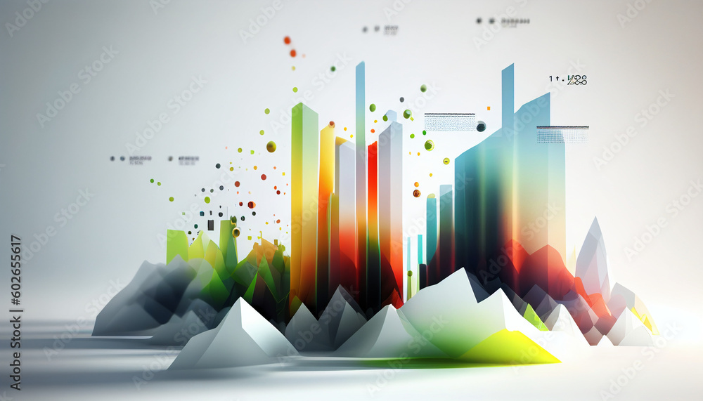Marktforschung Darstellung Analyse von Daten grafisch im Diagramm 3d ...