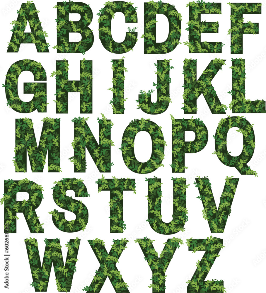 The characteristic of the font der's pattern is a tree-bough and leaves ...