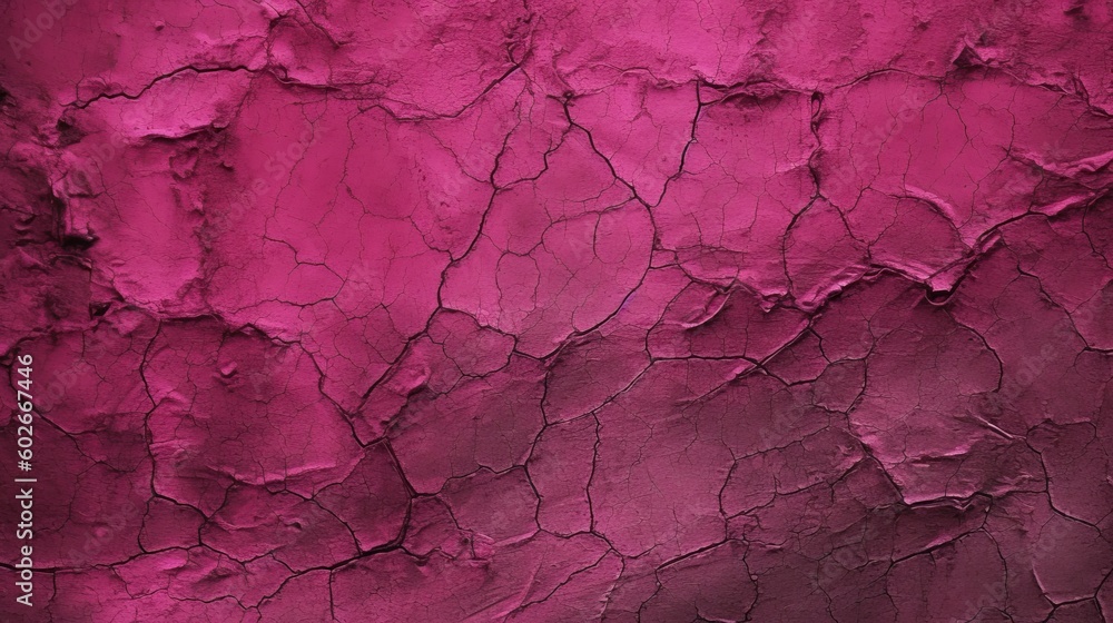Black raspberry red rough painted surface. Toned old wall. Viva magenta ...