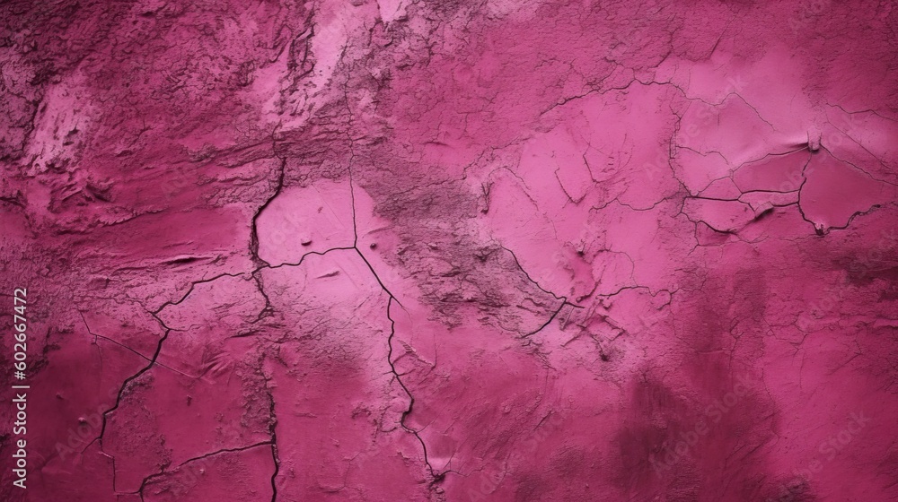 Black raspberry red rough painted surface. Toned old wall. Viva magenta ...