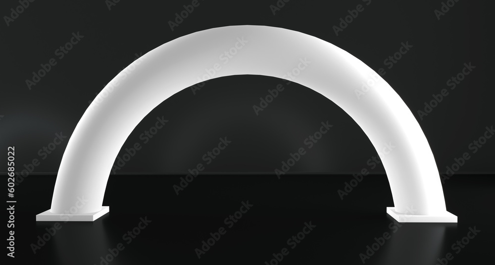 Inflatable arch, 3d rendering. Advertising arch template. Suitable for ...
