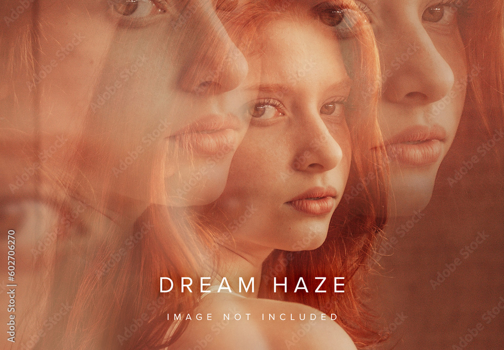 Triple Exposure Image Effect Mockup Stock Template | Adobe Stock