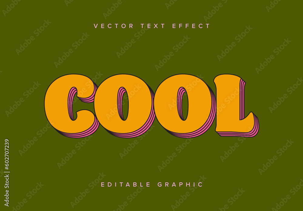 Stacked Text Effect Mockup Stock Template | Adobe Stock