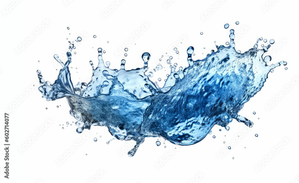 Water,water splash isolated on white background ai generative, water ...