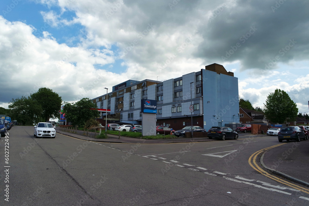 Gorgeous Low Angle View of Local Road and Traffic at Dunstable Road ...