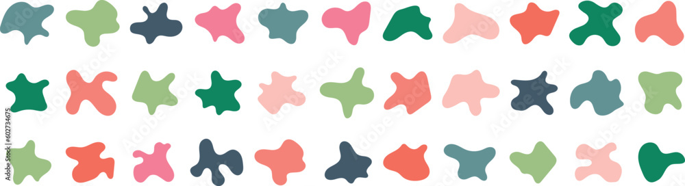 Abstract fluid blob shape vector set. Blob shape organic set. Organic ... Abstract fluid blob shape vector set. Blob shape organic set. Organic ...