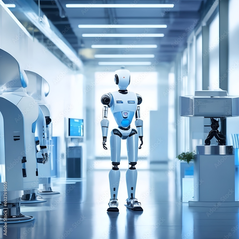 The Future is Now: Artificial Intelligence in Action. humanoid robot ...