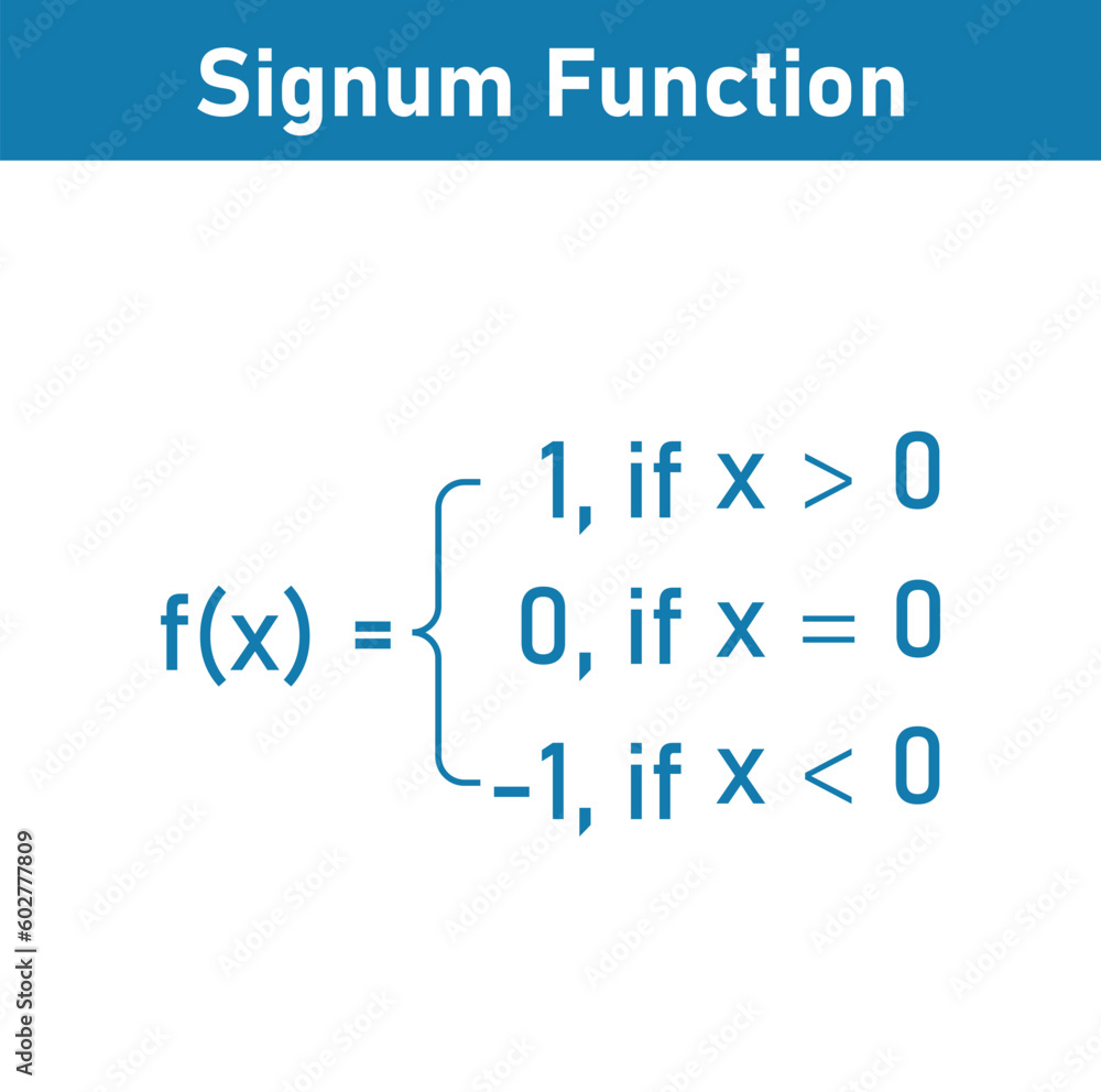 Signum function formula domain and range. Mathematics resources for ...