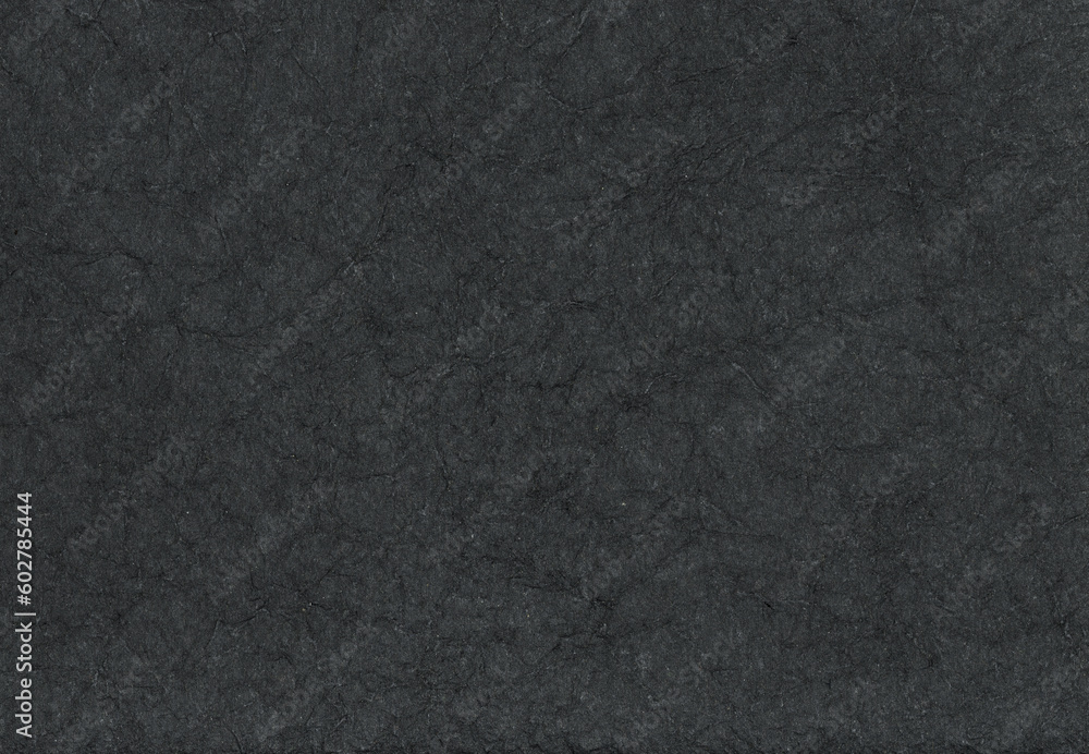 Textured black paper with rough wrinkled lines. Crumpled black paper ...