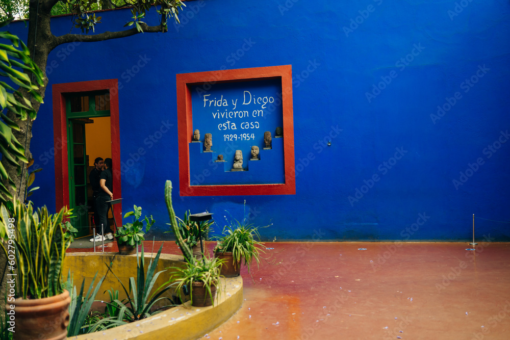 Mexico City, Mexico - may 2023 Historical landmark Blue House museum ...