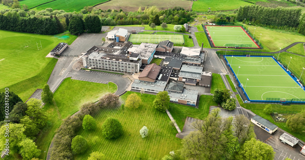 Aerial photo of Ballymena Academy School Ballymena Co Antrim Northern ...