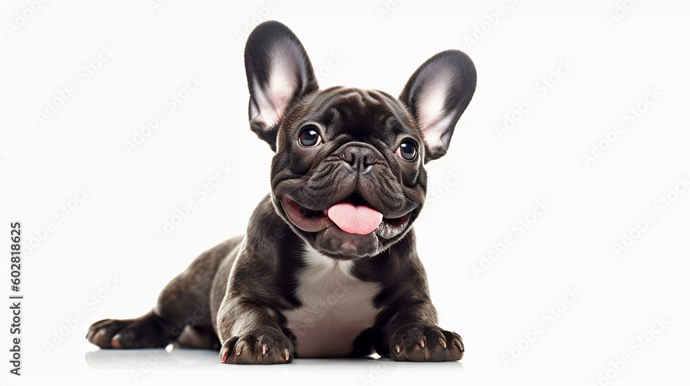 Black French Bulldog Smile