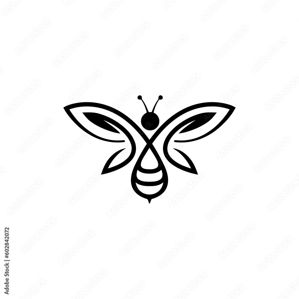 Simple Bee Tattoo