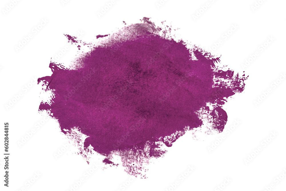 Shiny dark purpley brush watercolor painting isolated on transparent ...