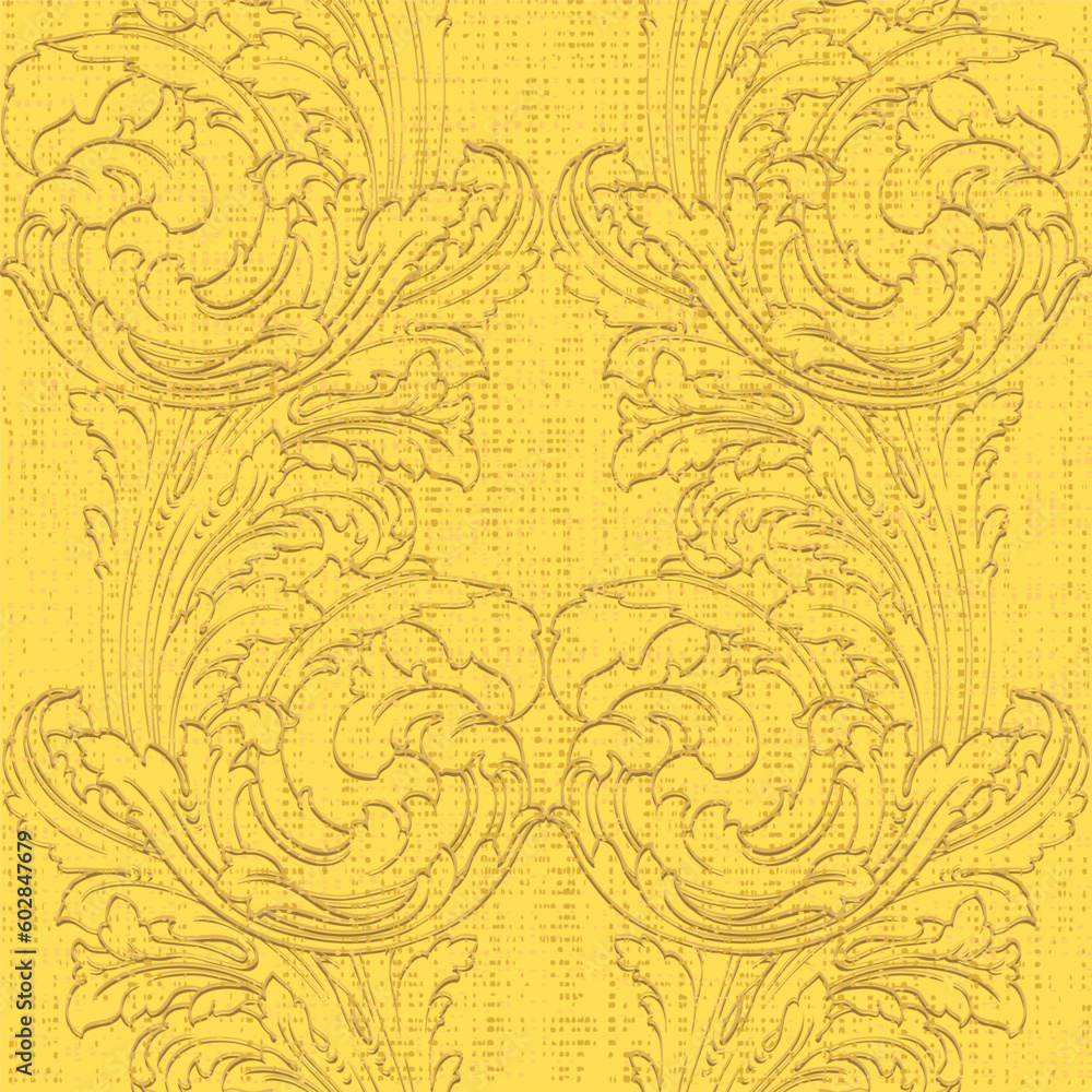 Tradition floral seamless pattern, damask vintage ornament. Royal ...
