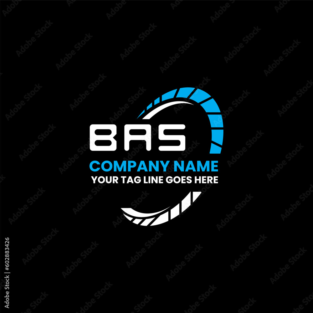 BAS letter logo creative design with vector graphic, BAS simple and ...
