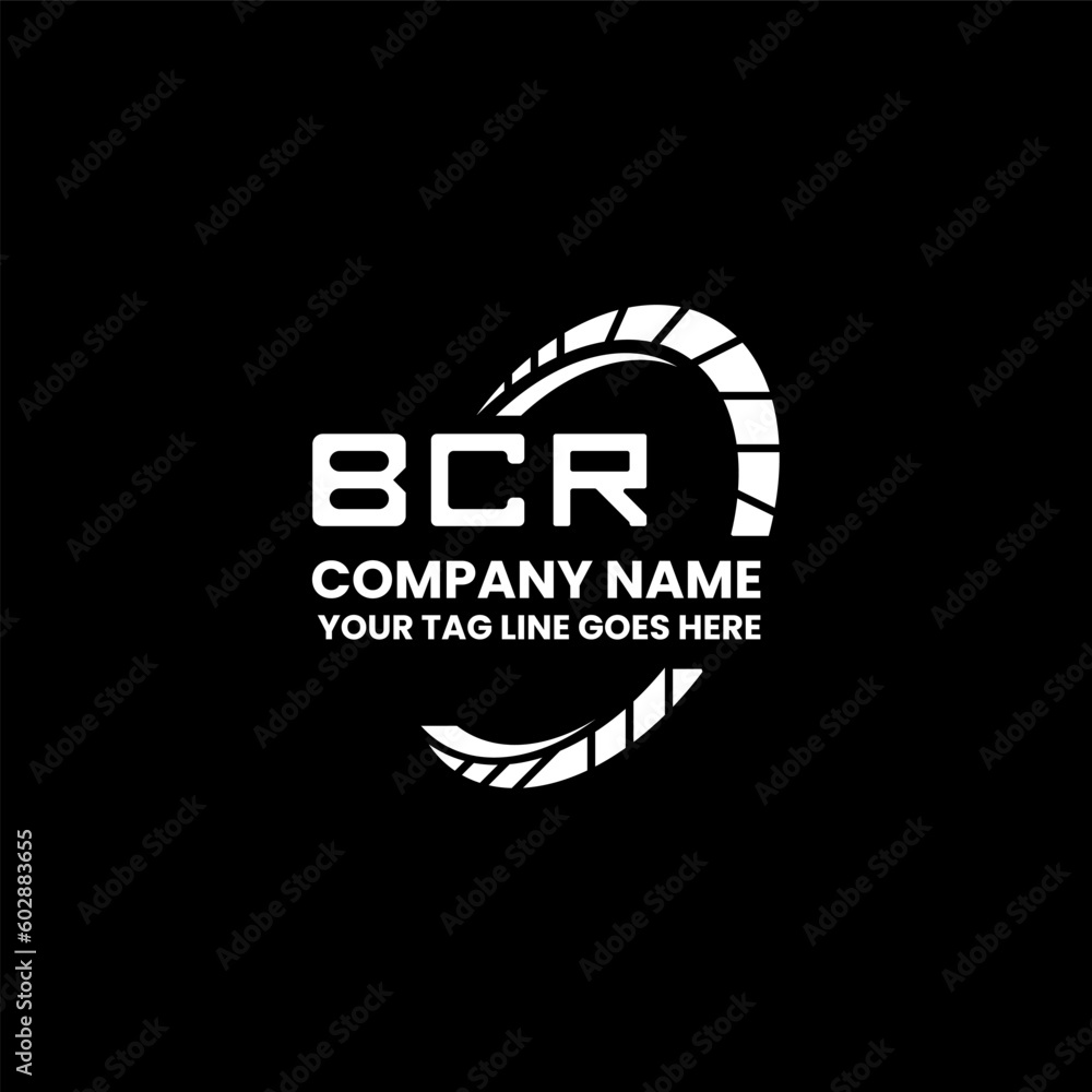 BCR letter logo creative design with vector graphic, BCR simple and ...
