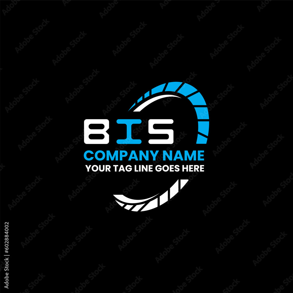 BIS letter logo creative design with vector graphic, BIS simple and ...