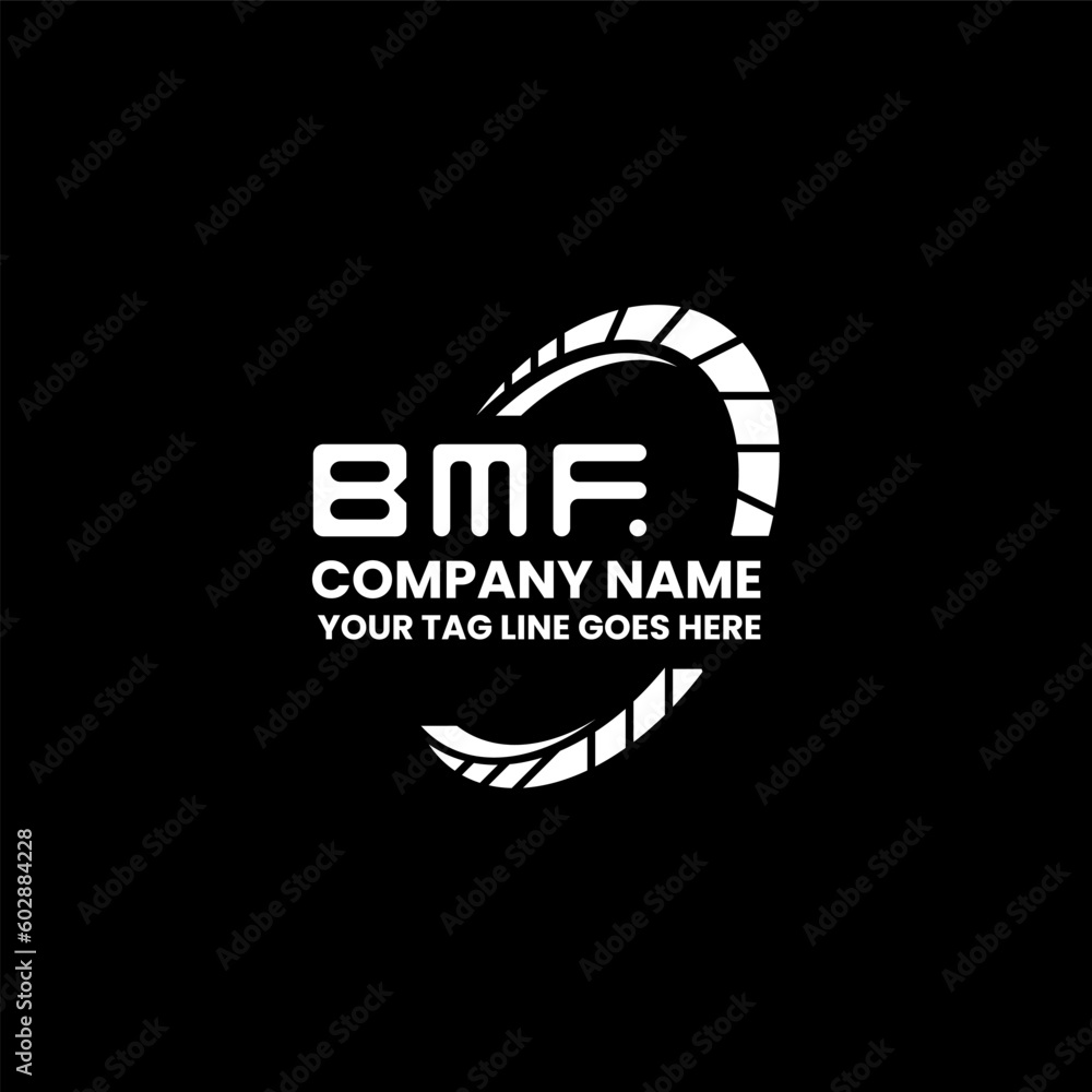 BMF letter logo creative design with vector graphic, BMF simple and ...