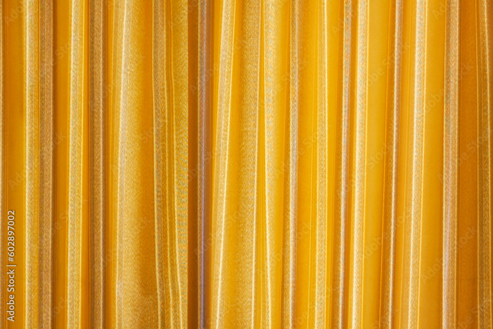 Yellow curtain fabric texture with folds ripples for background ...