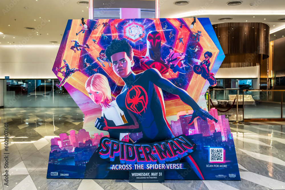 BANGKOK, THAILAND - 15 May, 2023 : A beautiful standee of a movie ...
