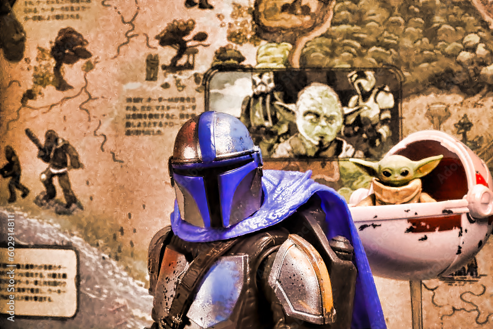 Osaka,Japan - May 53 2023 : The Child, Grogu or baby Yoda, with JANGO ...