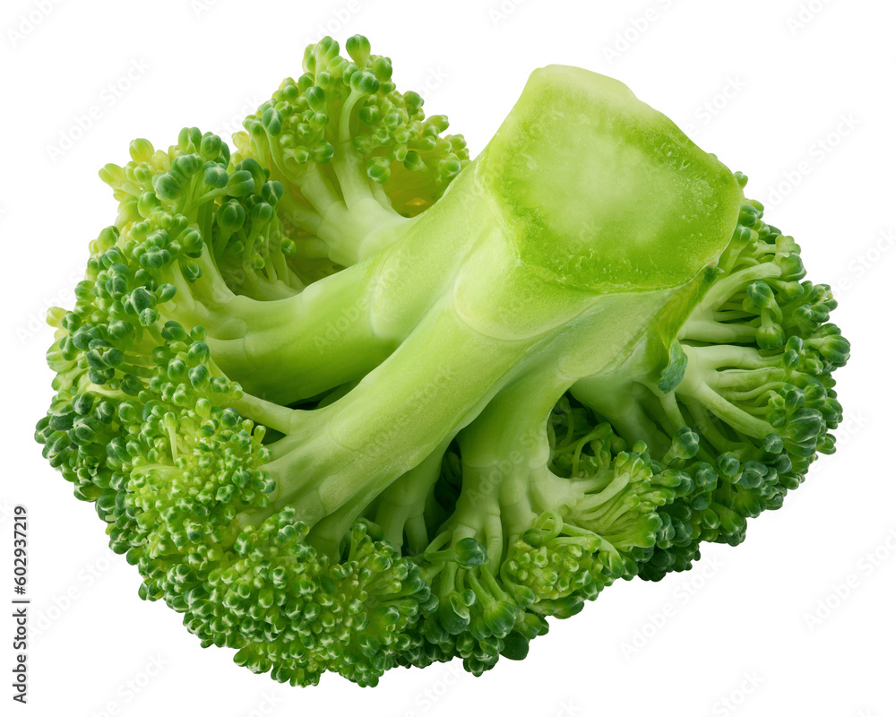 Broccoli isolated on white background, full depth of field Stock Photo ...