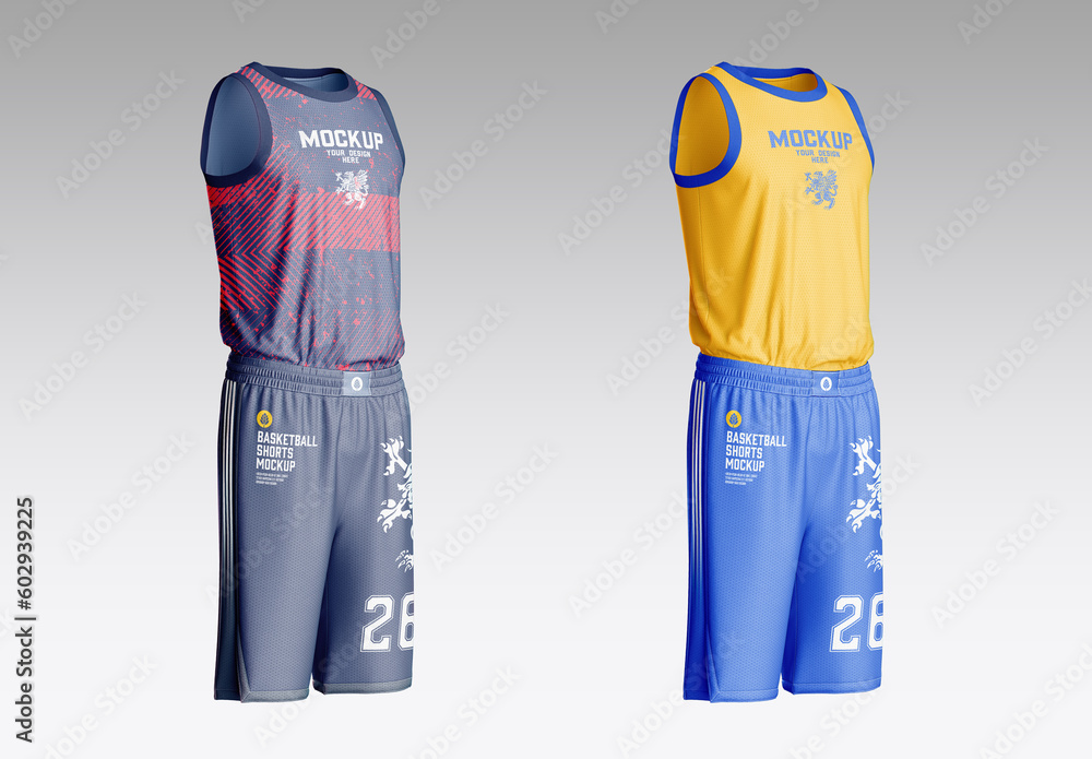 Basketball Kit Mockup Stock Template | Adobe Stock