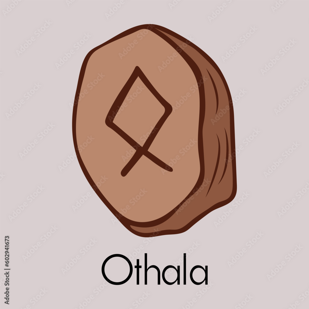 Rune othala.Ancient Scandinavian runes.Runes senior futarka.Magic ...