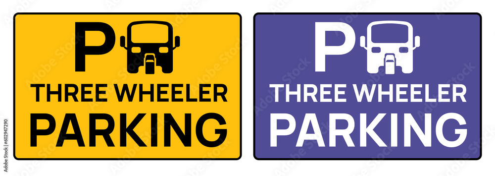 Parking zone vector. two wheeler, four wheeler, three wheeler,VIP ...