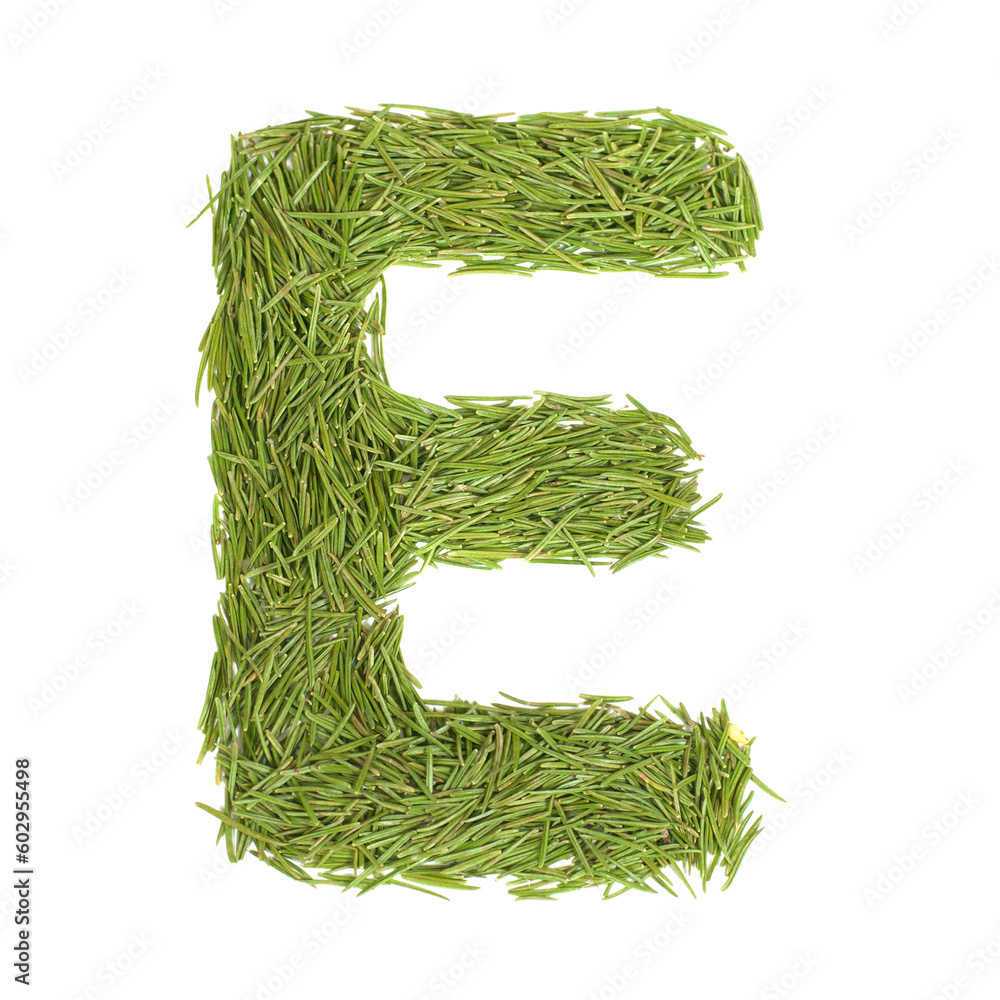 Poster Letter E green font alphabet A-Z letter image in PNG isolated on ...