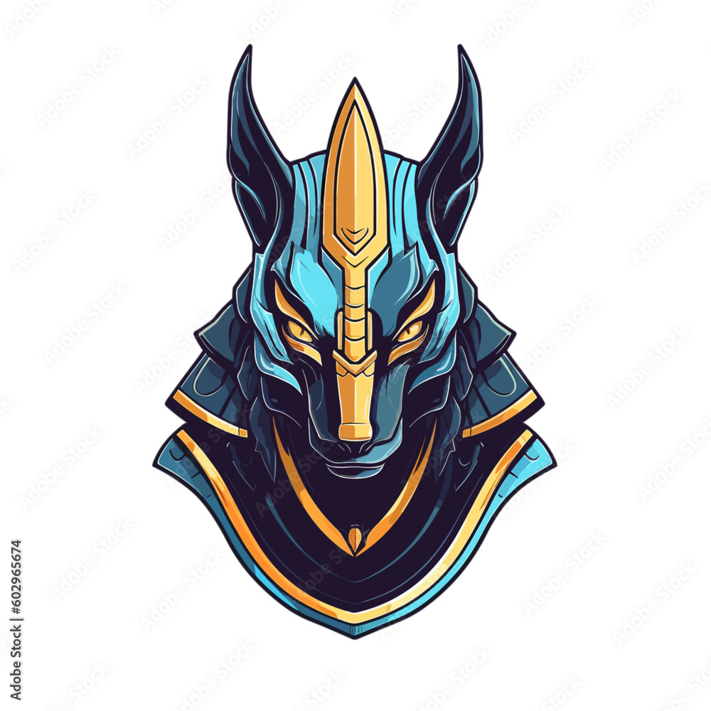 Illustration of Anubis Mascot: Perfect Logo with Vector Graphic ...