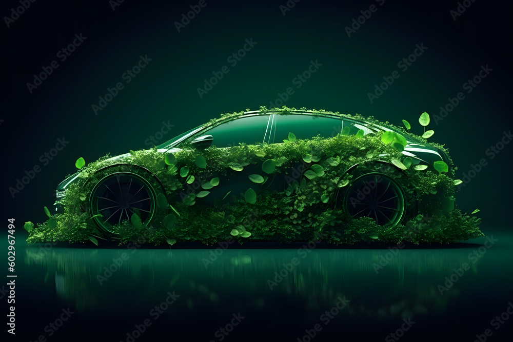 Low-carbon transport. Environmentally friendly vehicle concept with ...