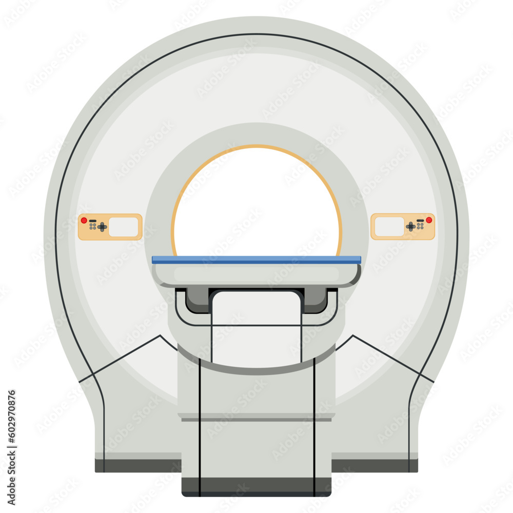 MRI machine, high-intensity magnetic resonance imaging to produce ...