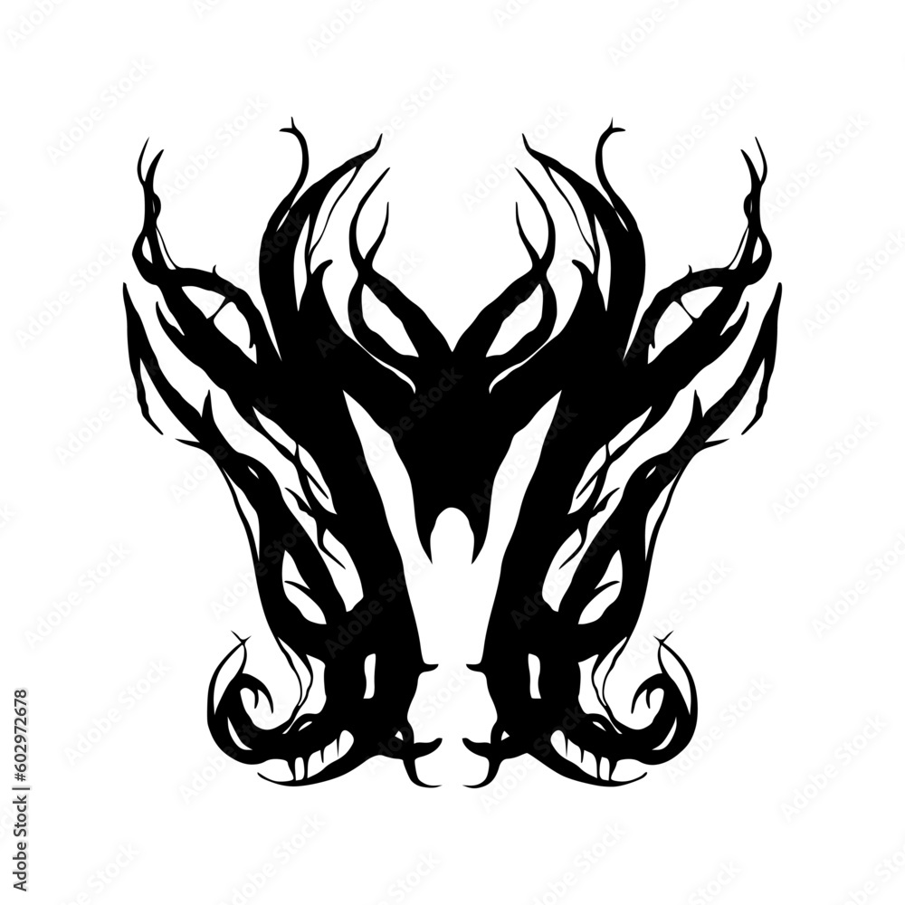 M letter rock music and heavy metal logos in vintage monochrome style ...