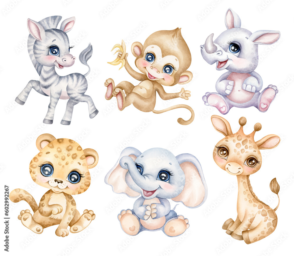 Baby Zoo Animals Cartoon