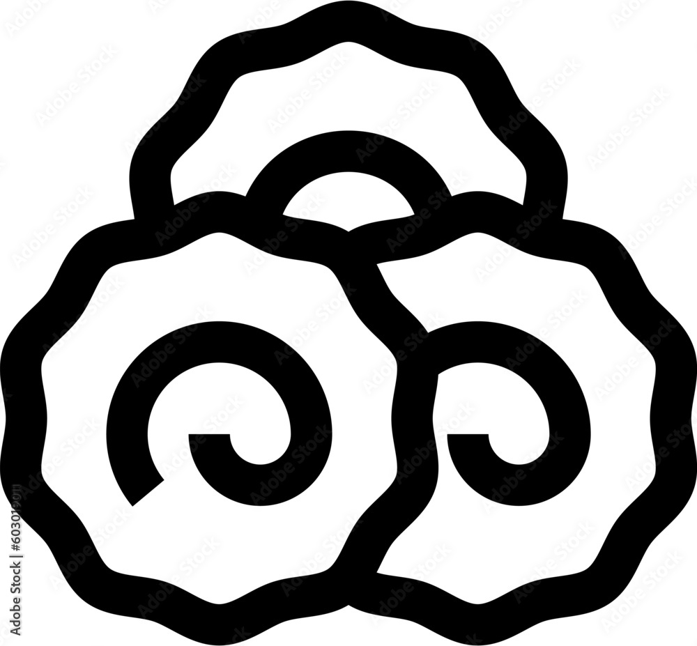 Murukku icon. Murukku line art icon for apps and websites. Stock Vector ...